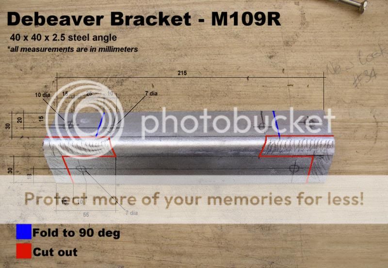 debeaver license plate bracket template | M109 Rider Forums